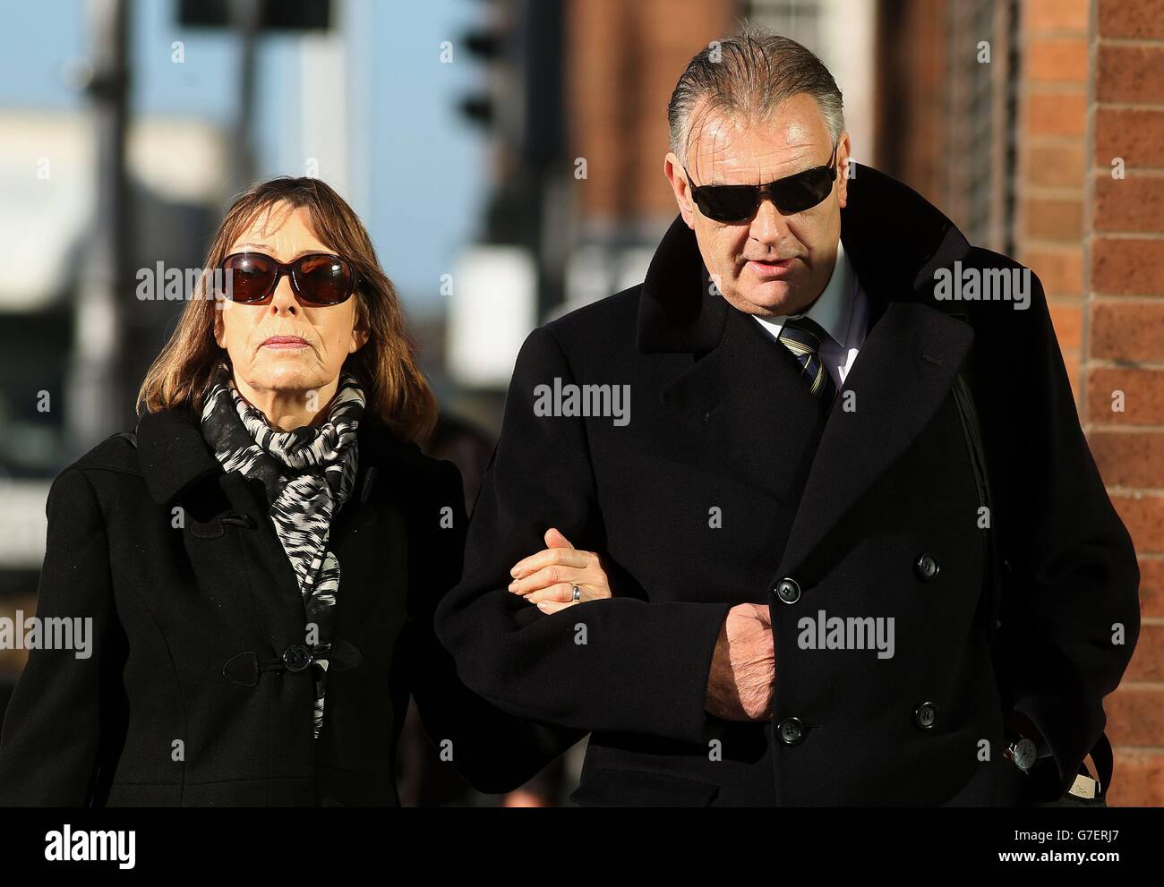Ian Bailey and Jules Thomas arrive at the Four Courts in Dublin for the ...