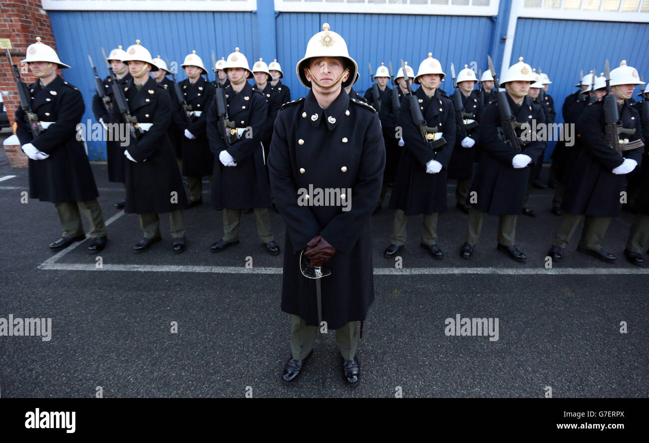 Royal Marine captain Freddie Sankey (centre), a fourth generation ...