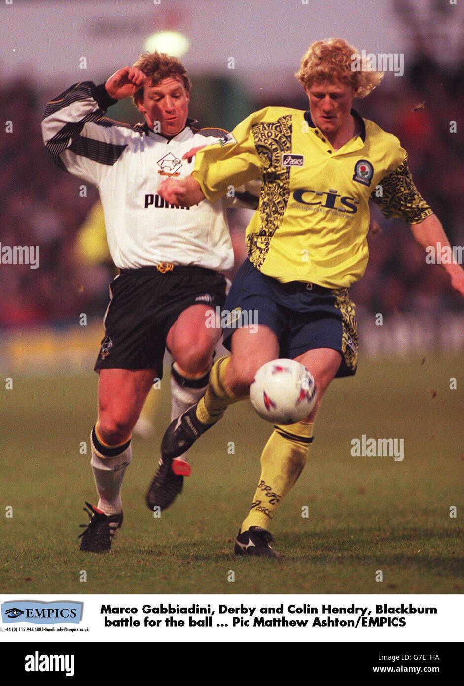 Blackburn rovers colin hendry hi-res stock photography and images - Alamy