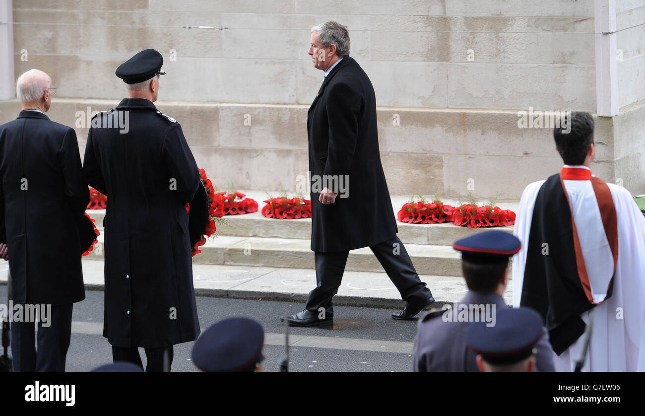 Irish Ambassador to London Dan Mulhall (centre) lays a wreath at the ...
