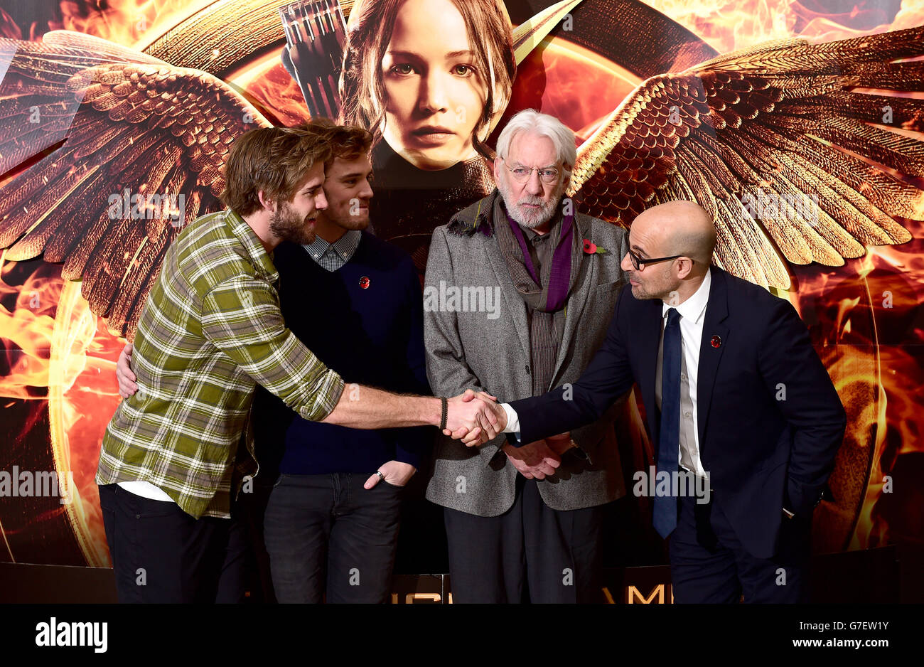 Sam claflin 2014 the hunger games hi-res stock photography and images ...
