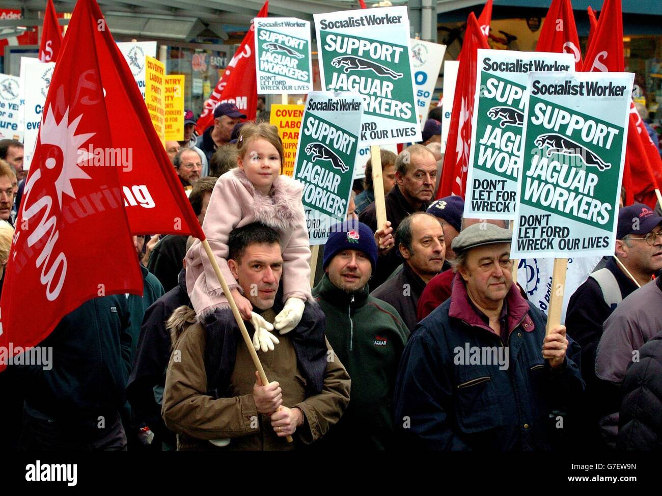 Jaguar - Plant Protest - Coventry Stock Photo - Alamy