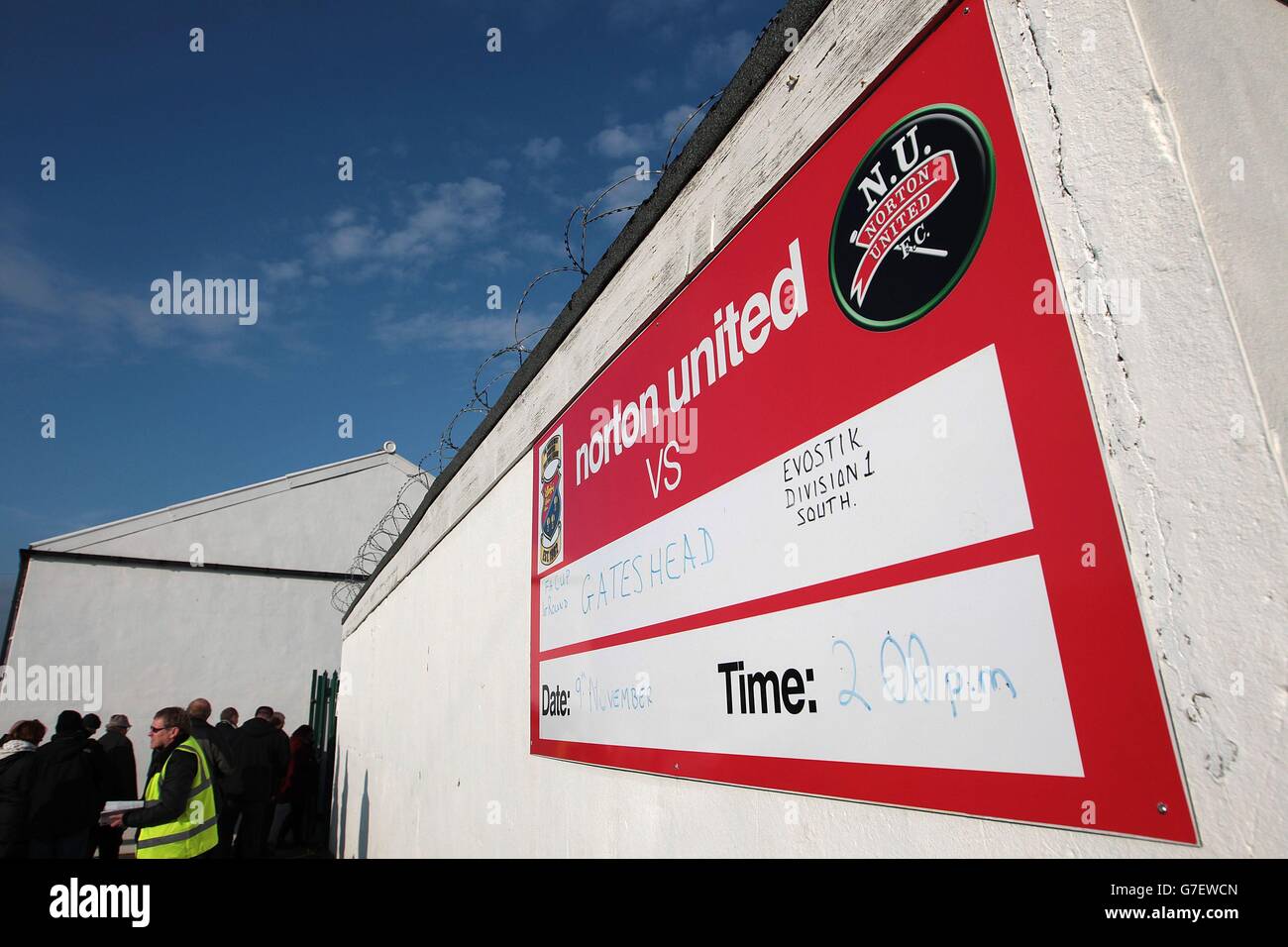 General views before Norton United's and Gateshead's game during the FA ...