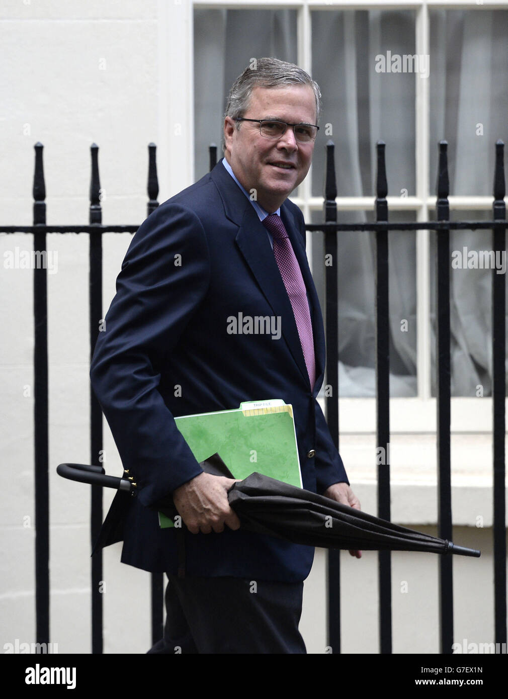 Jeb Bush visit to Downing Street Stock Photo - Alamy