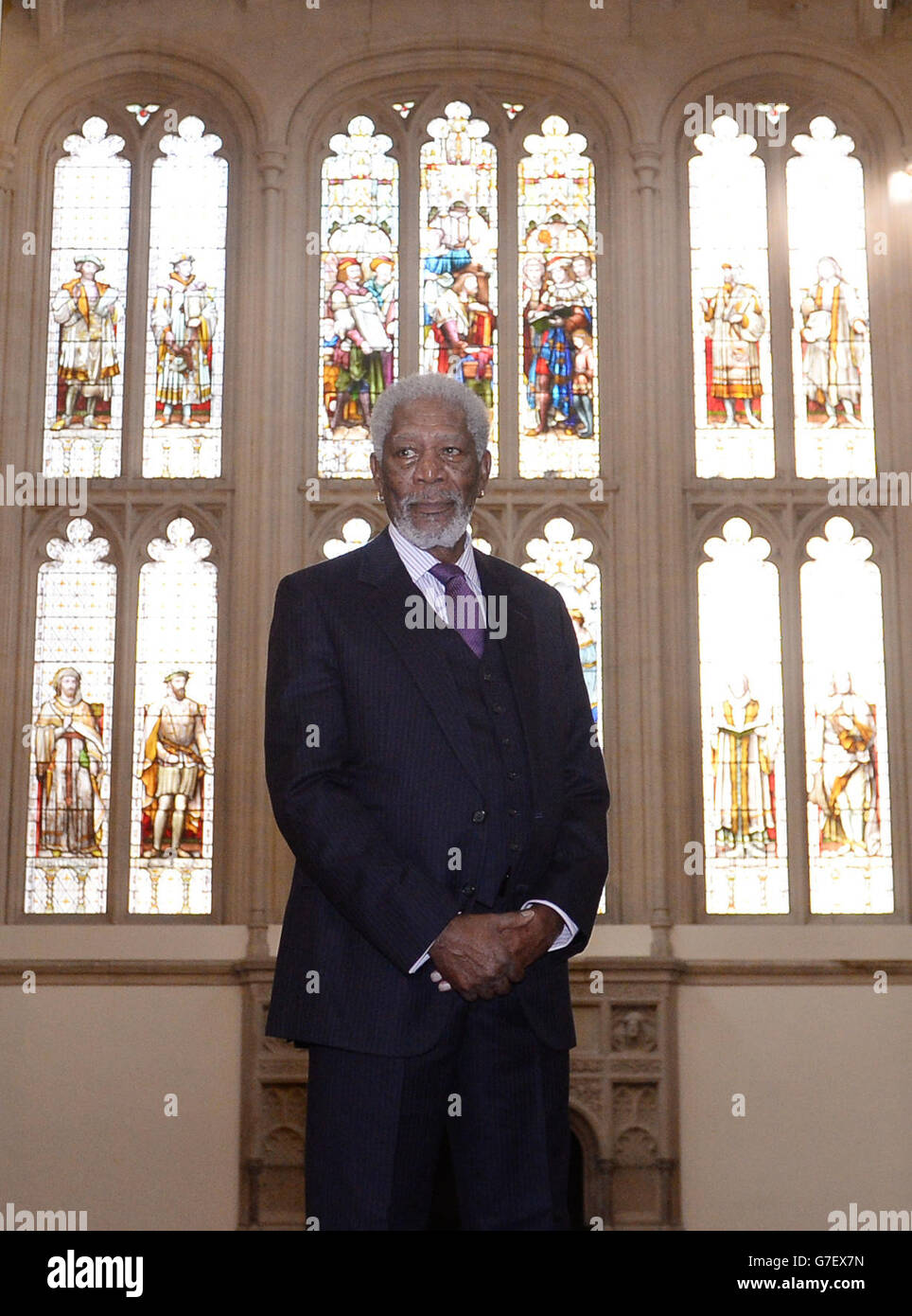 Actor freeman receive freedom city london ceremony guildhall in london ...