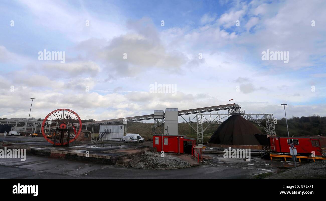 A general view of the Compass Mineral Salt Mine in Winsford, Cheshire ...