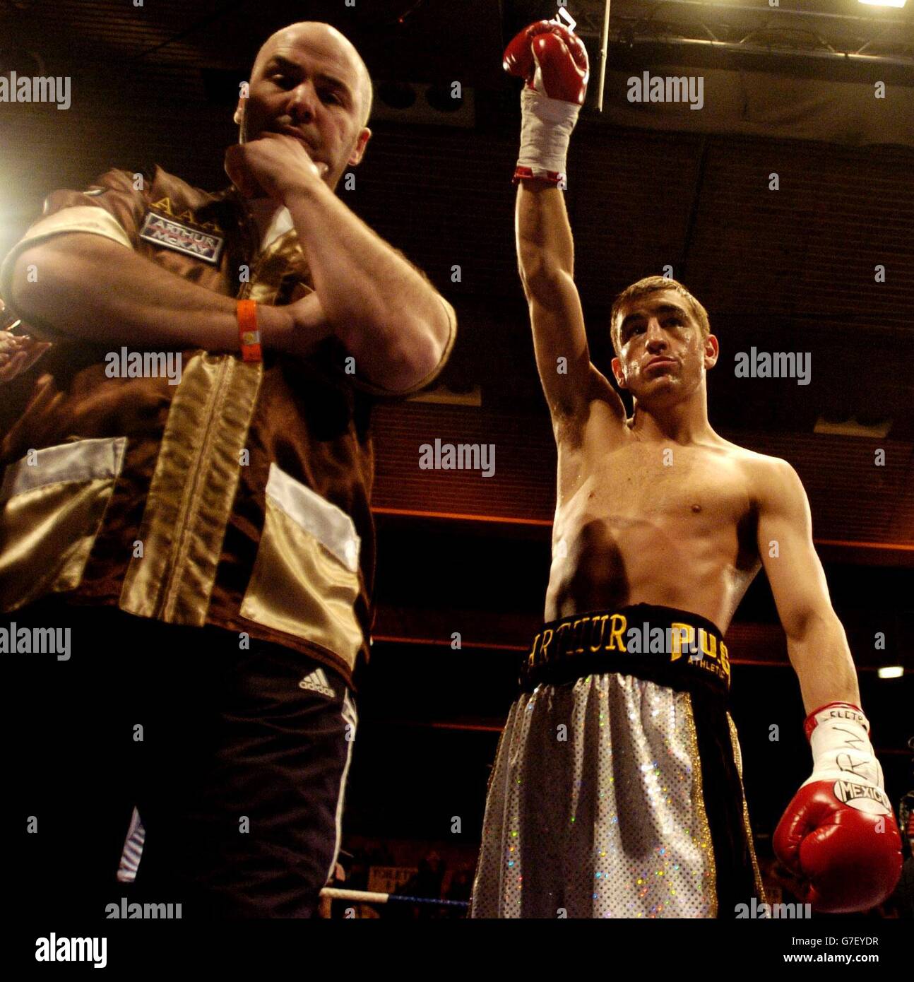 IBF Intercontinental Super Featherweight Championship Stock Photo - Alamy