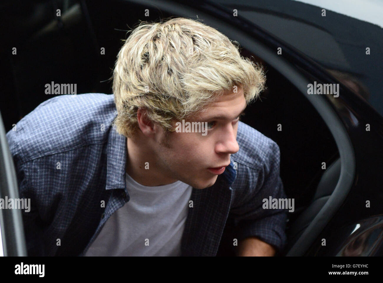 One Direction's Niall Horan arrives for the recording of the Band Aid ...