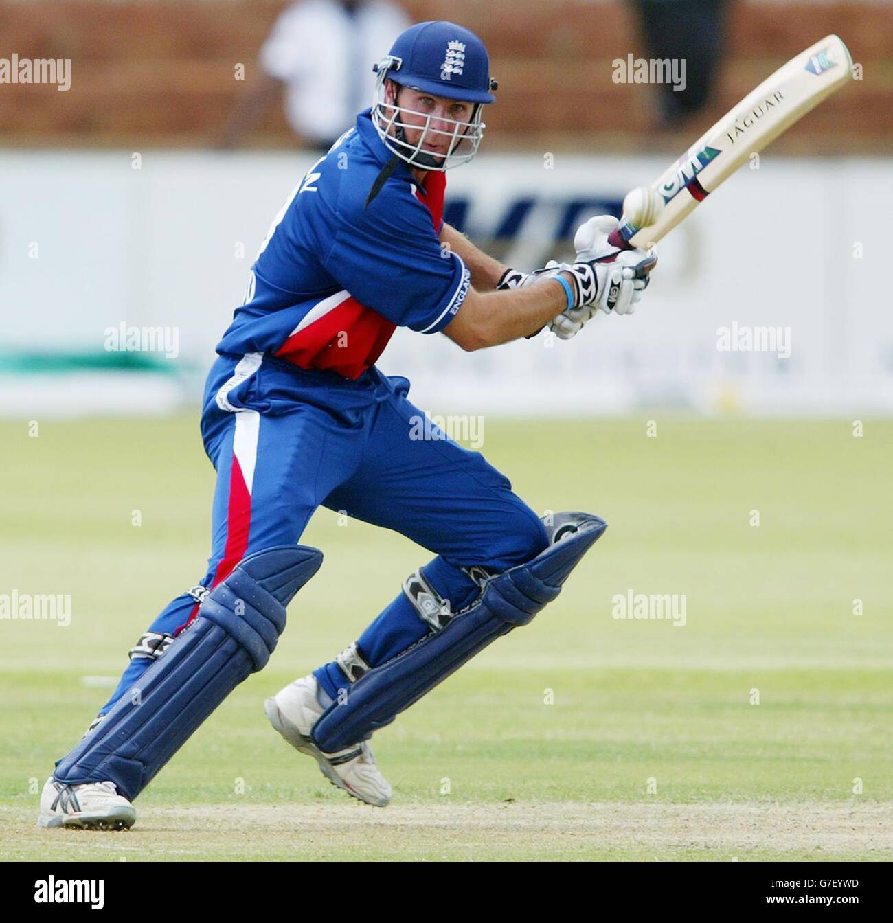 England Captain Michael Vaughan on his way to a half century as England ...