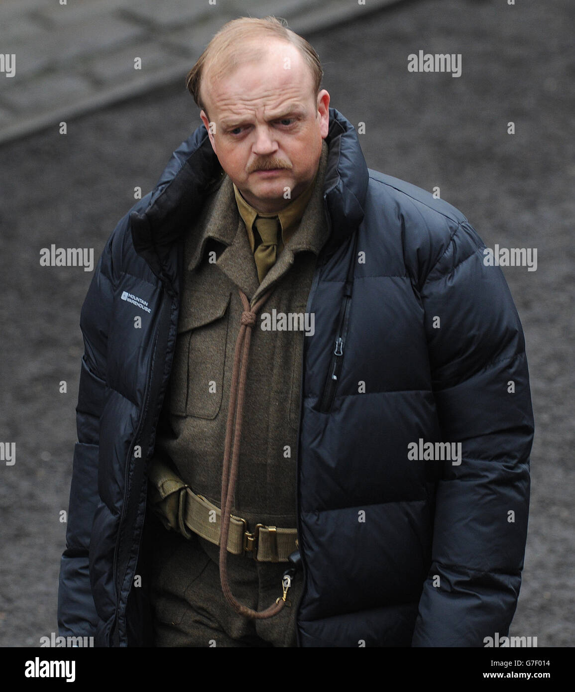 Actor Toby Jones who plays Captain Mainwaring, on the set of the new ...
