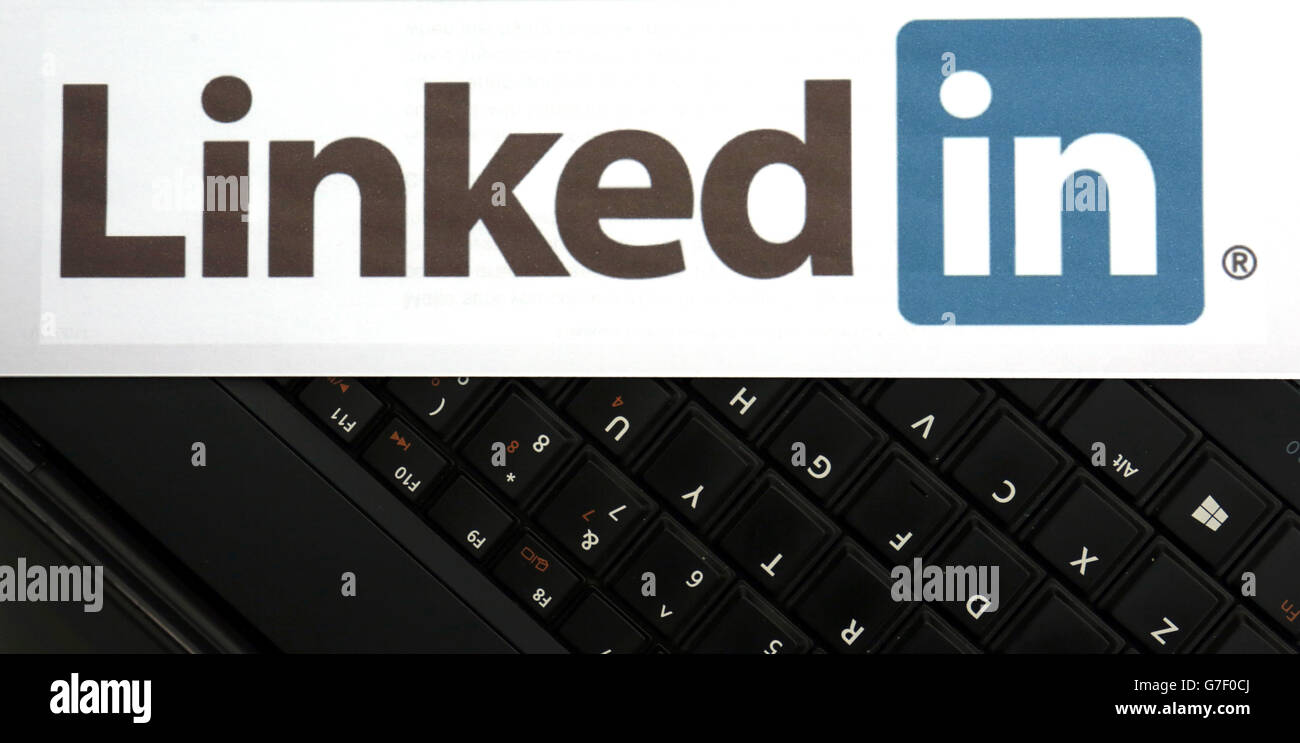 LinkedIn stock. A generic stock photo of the LinkedIn logo Stock Photo ...