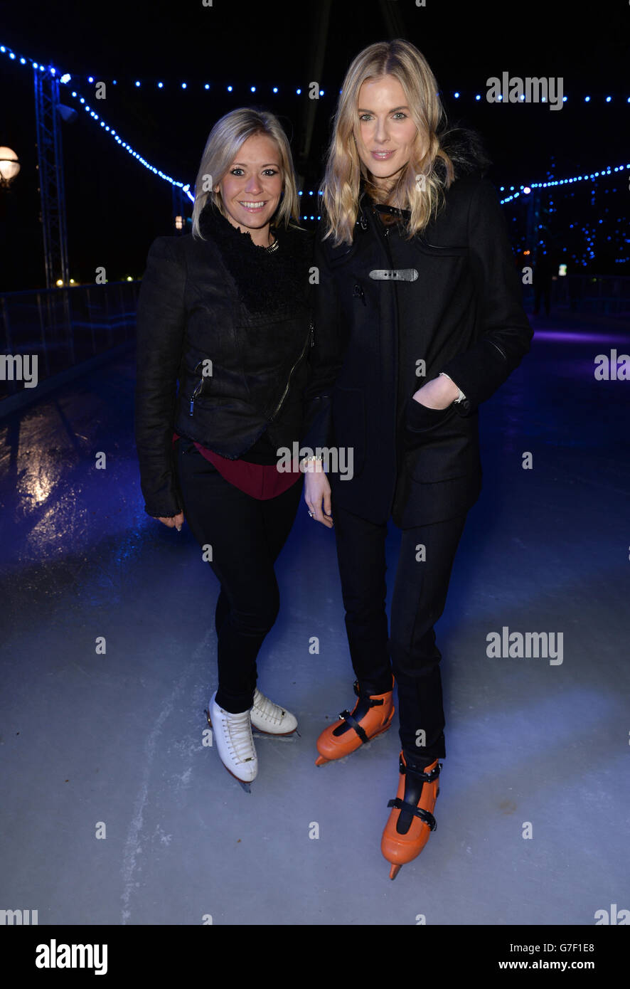 Donna air launch open air eyeskate rink london eye hi-res stock ...