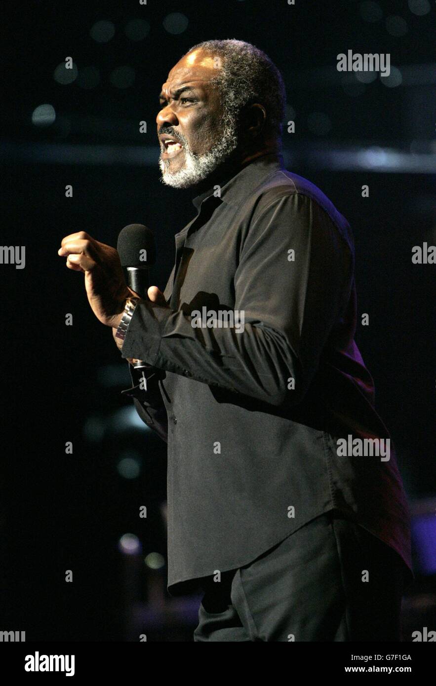 United Nations Darfur Charity Concert. Sir Willard White performs on ...