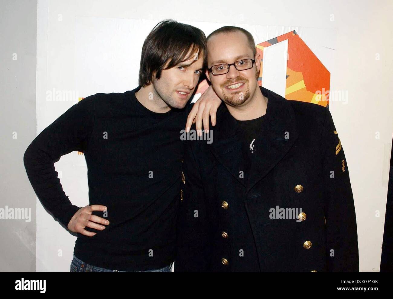 Singer Tim Wheeler (L) and Rick McMurray from the British rock band Ash ...