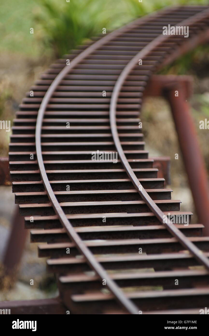miniature railway track Stock Photo - Alamy