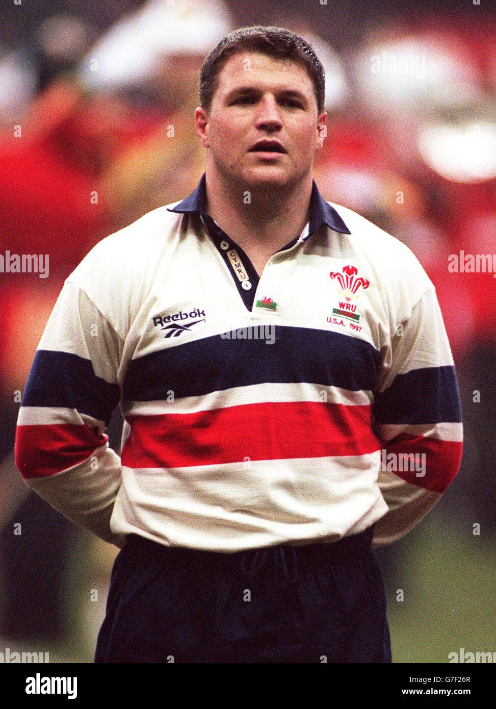 International Rugby. Wales -v- USA. Scott Gibbs, Wales Stock Photo - Alamy