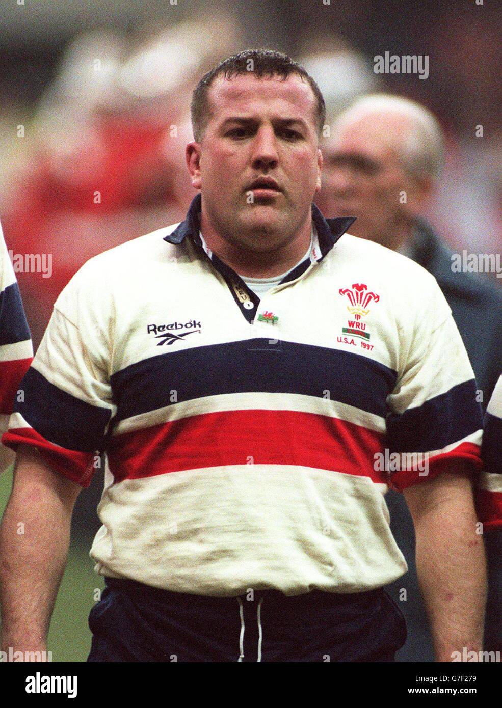 International Rugby ... Wales -v- USA. Garin Jenkins, Wales Stock Photo ...