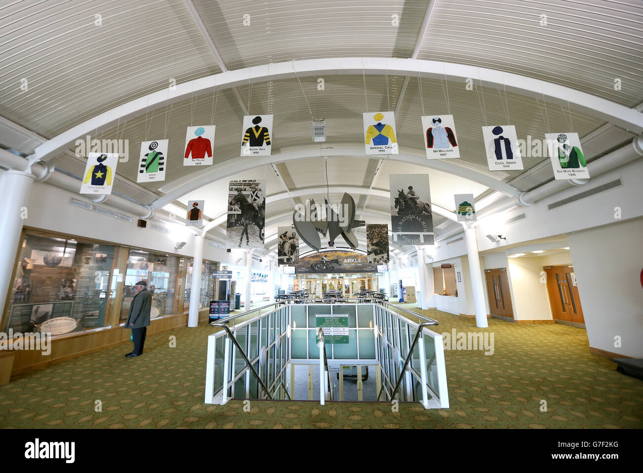 A general view entrance to cheltenham racecourse hi-res stock ...