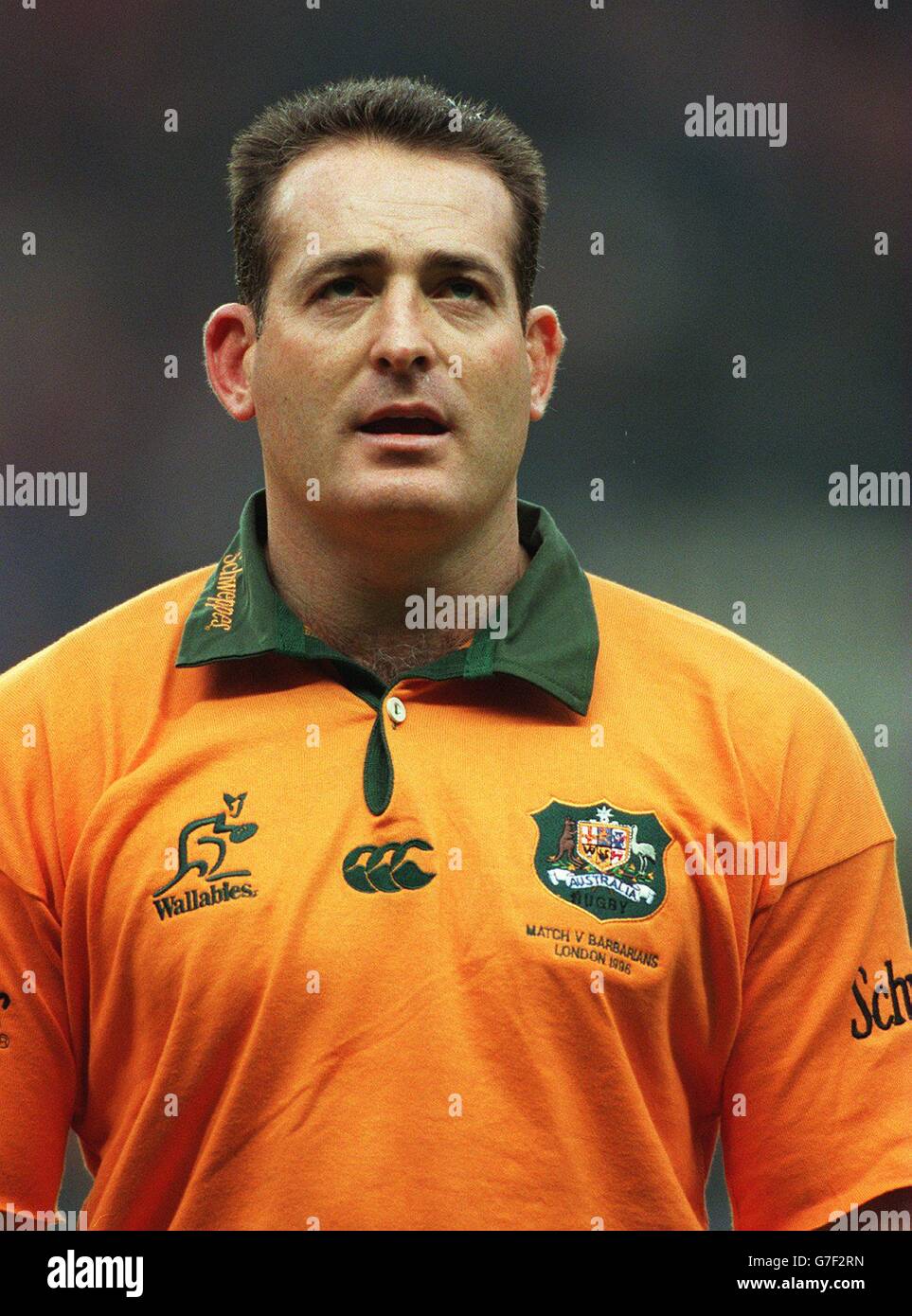 International Rugby ... Barbarians v Australia. David Campese ...