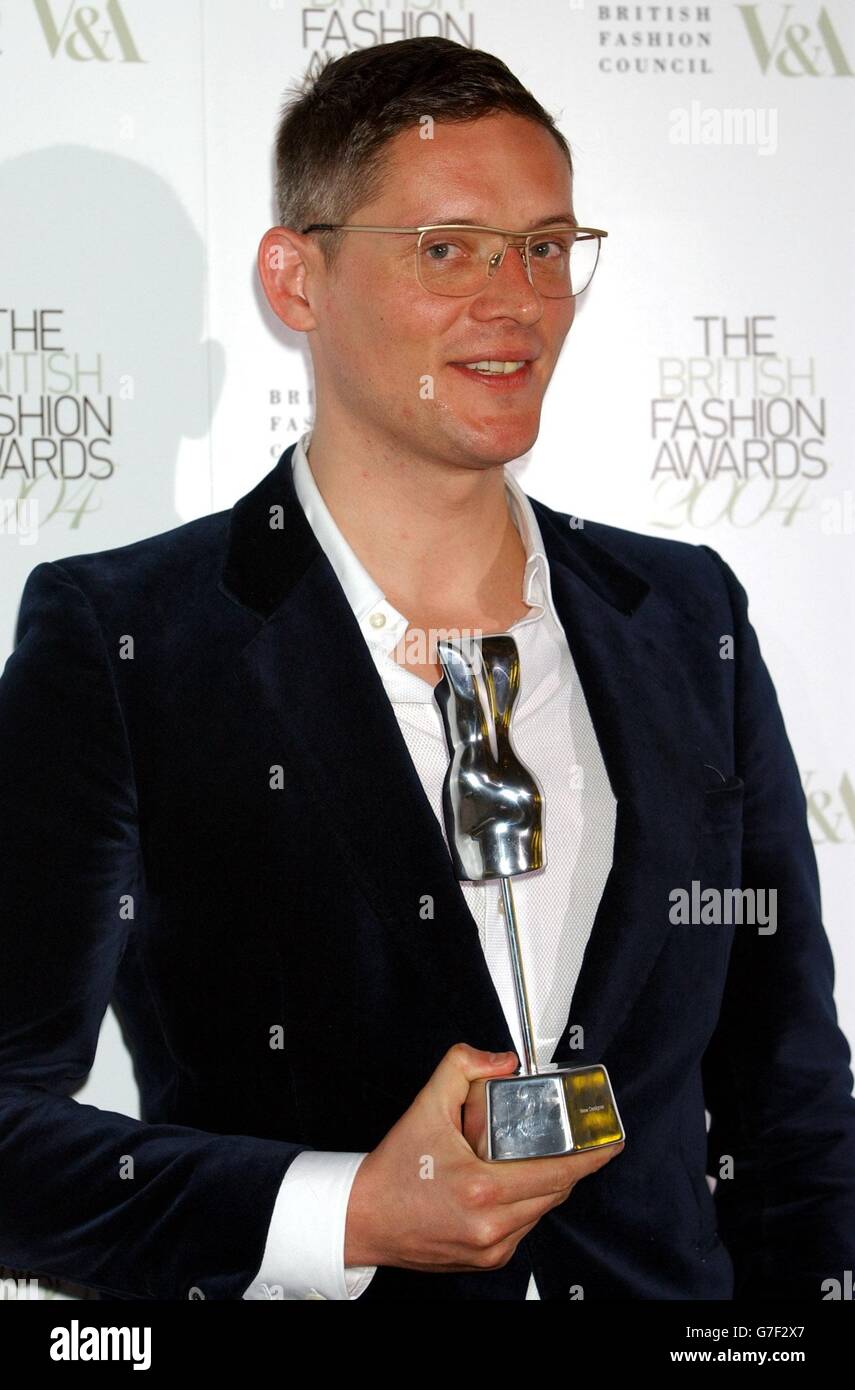 Designer Giles Deacon during the British Fashion Awards at the Victoria ...