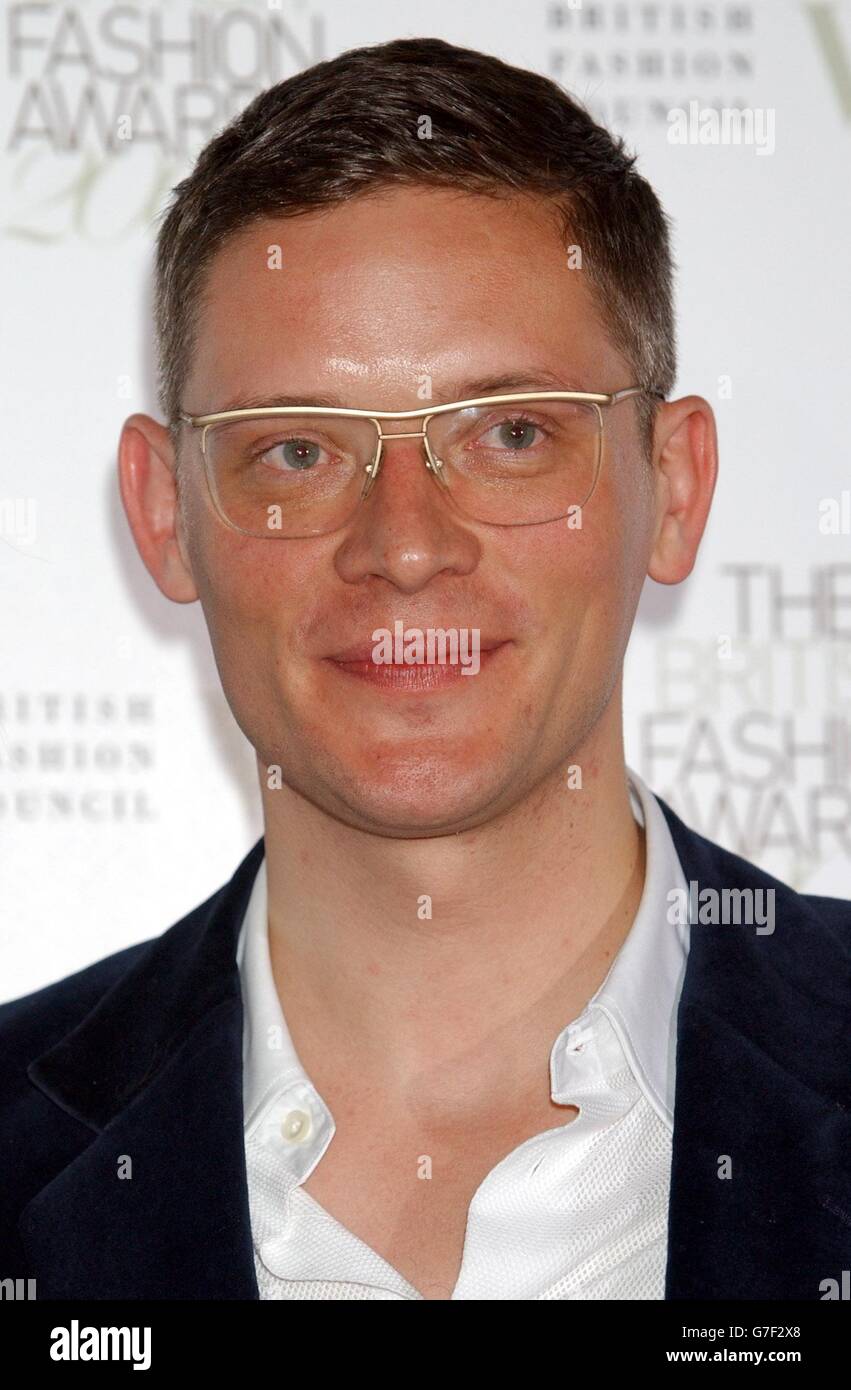 Designer Giles Deacon during the British Fashion Awards at the Victoria ...