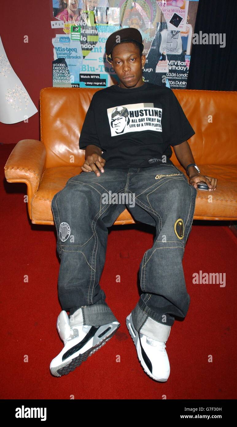Hip-hop artist Dizzee Rascal during his guest appearance on MTV's TRL ...