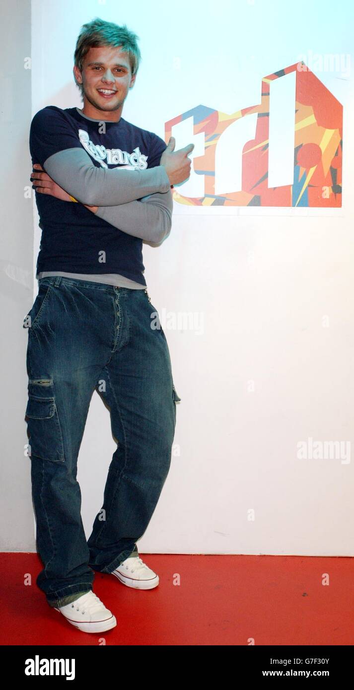 Jeff Brazier on MTV TRL Stock Photo - Alamy