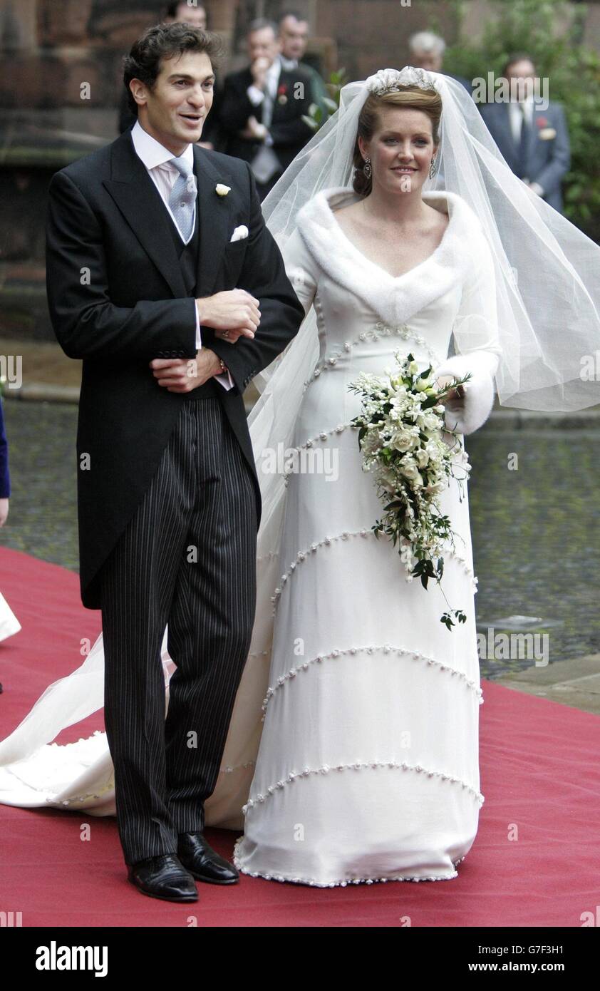Lady Tamara Grosvenor and Edward van Cutsem wedding Stock Photo - Alamy