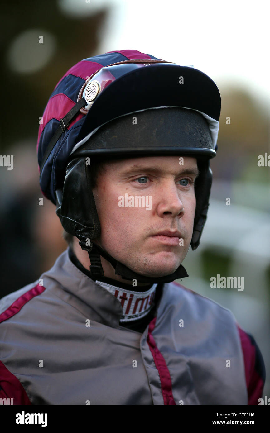 Jockey Gerard Tumelty prior to his ride on Bobonyx in the William Hill ...