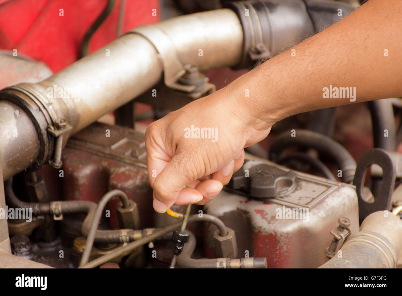 Man mechanic working repair engine suitable for background man working ...