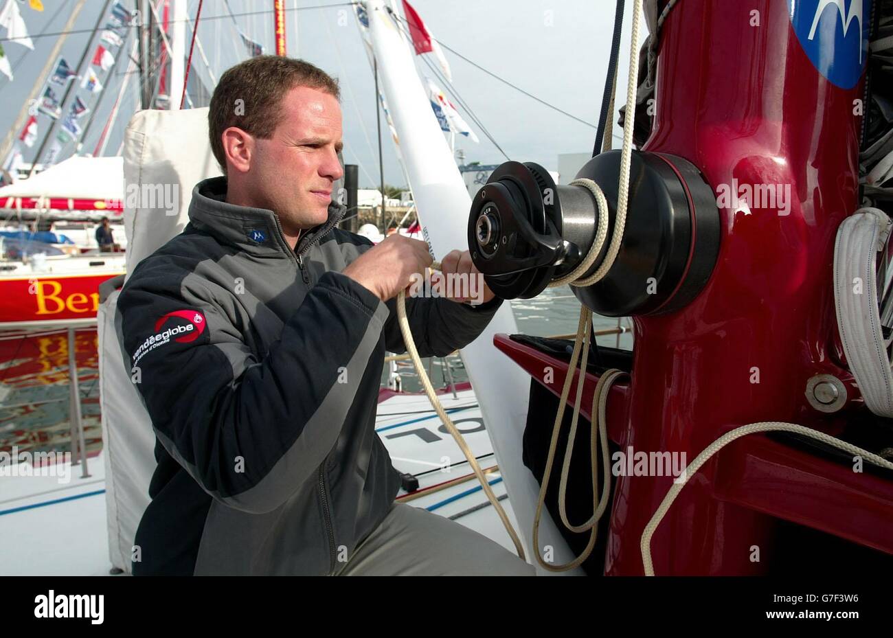 Round the world yachtsman Conrad Humphreys from Plymouth makes some ...