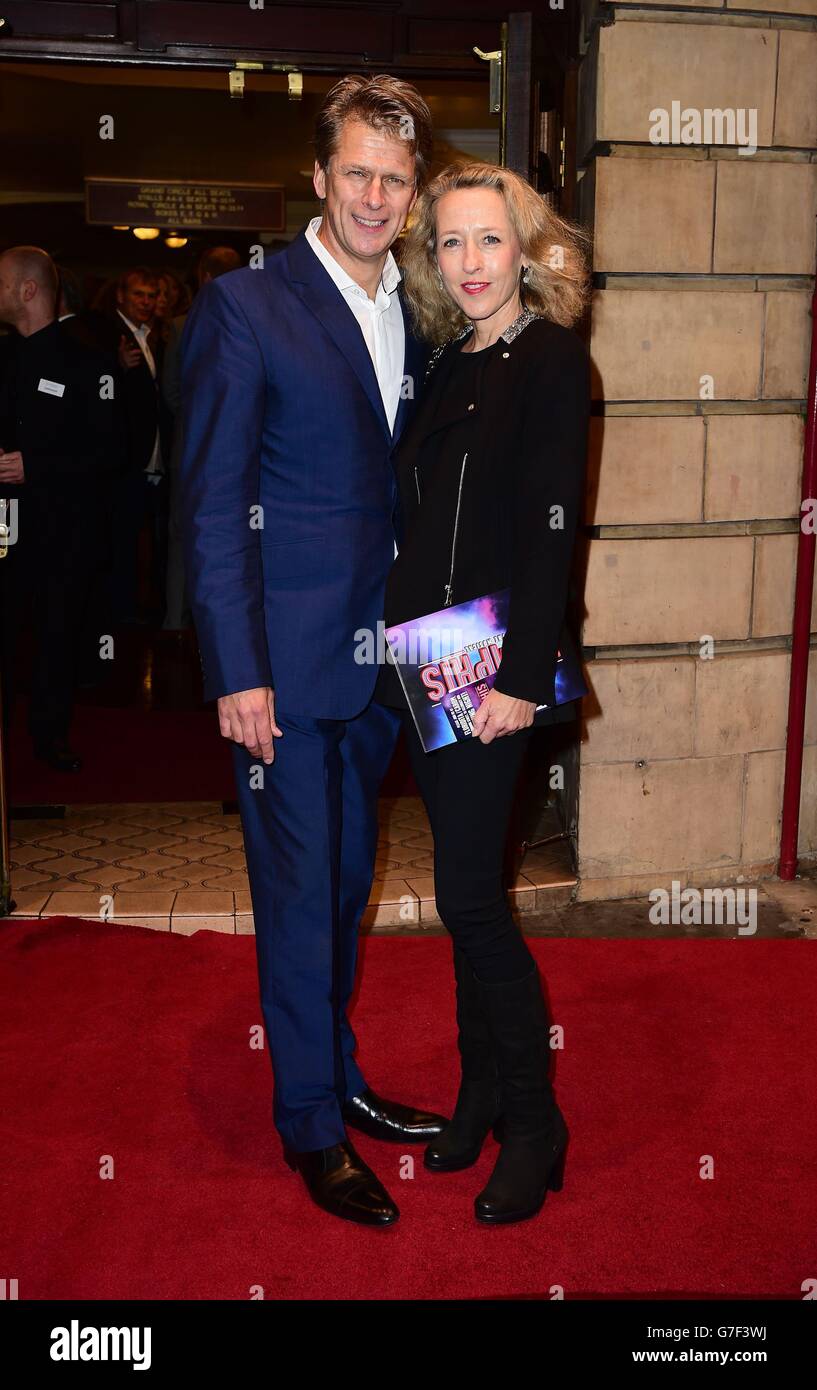 Andrew Castle and wife Sophie attending the opening night of Memphis ...