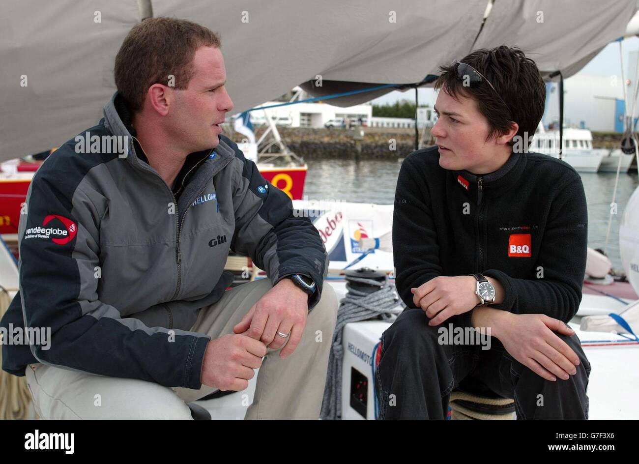 Ellen MacArthur and Conrad Humphreys Stock Photo - Alamy