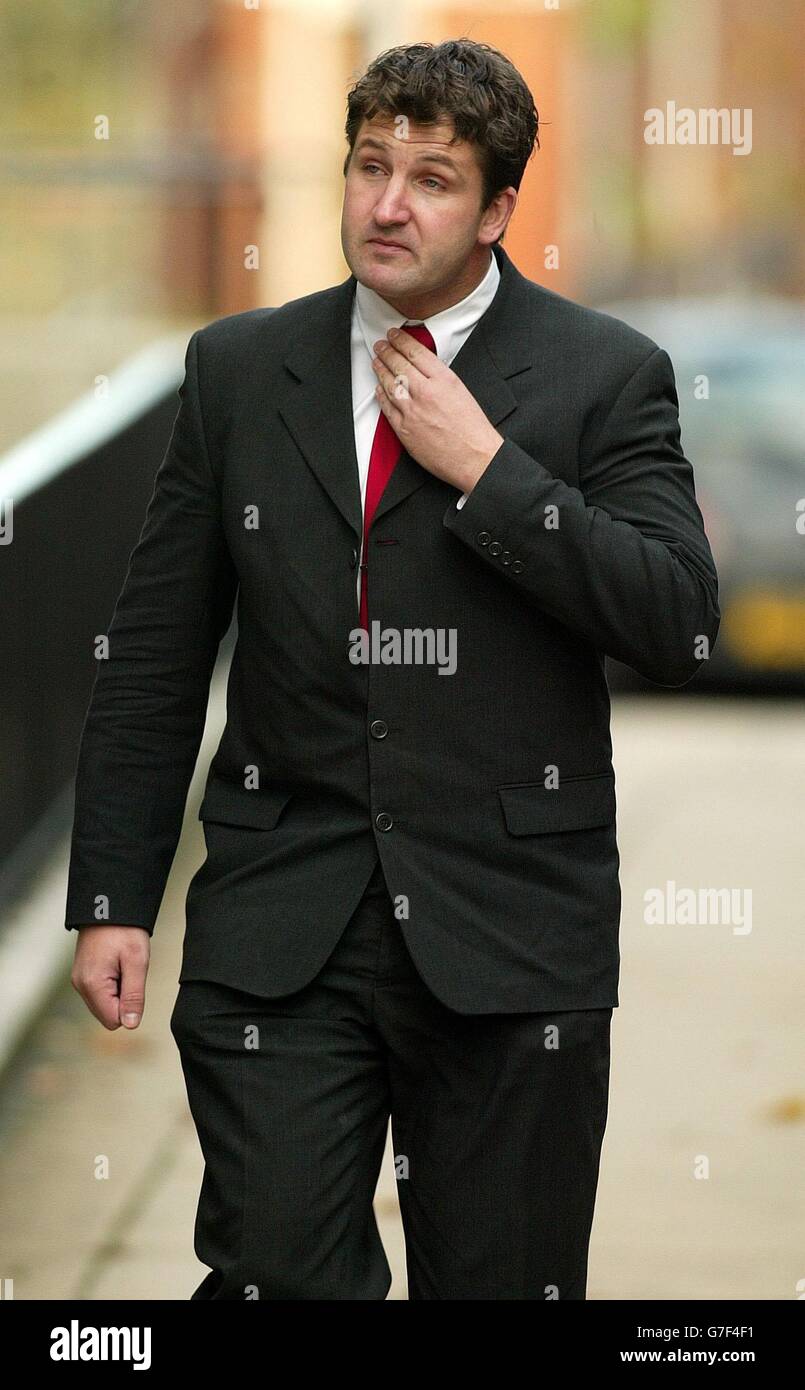 Surrey Police officer Andrew Lang arrives at Winchester Crown Court ...