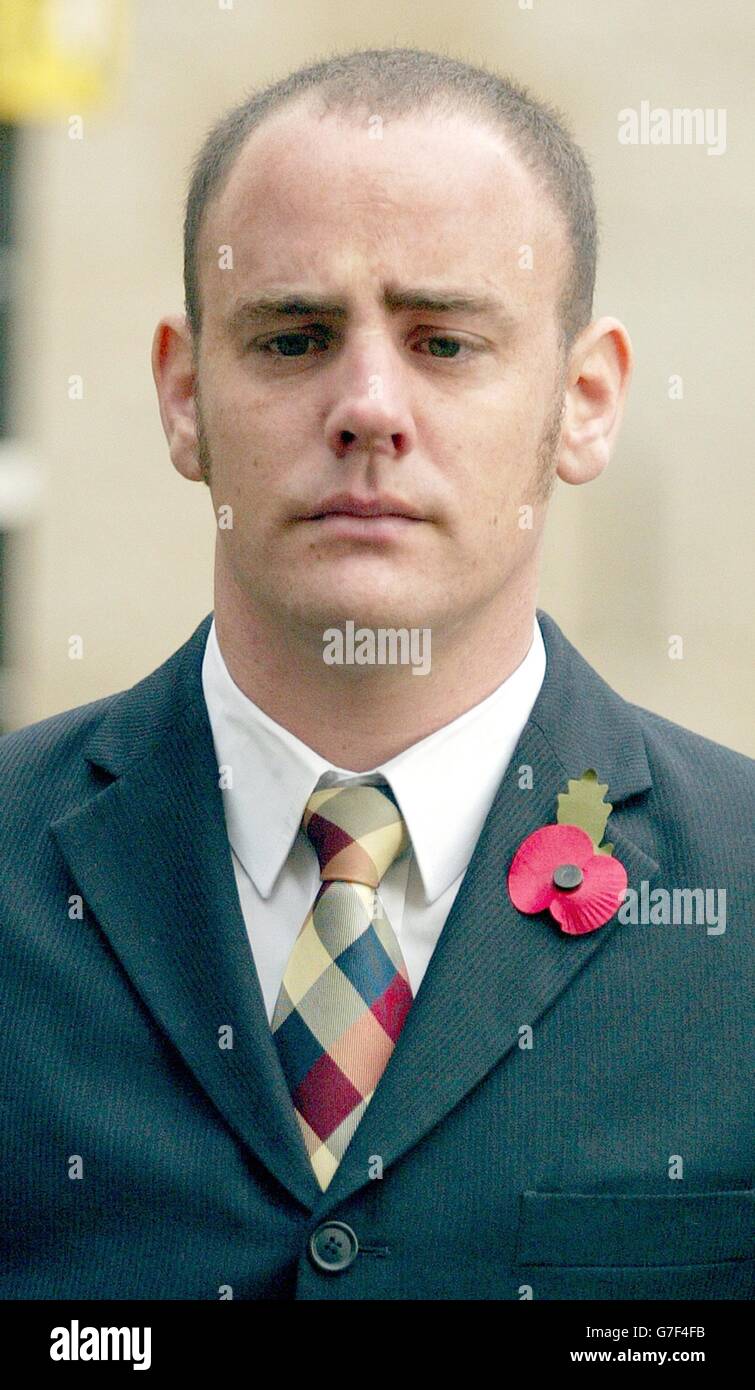 Surrey Police officer Mark Witcher arrives at Winchester Crown Court ...