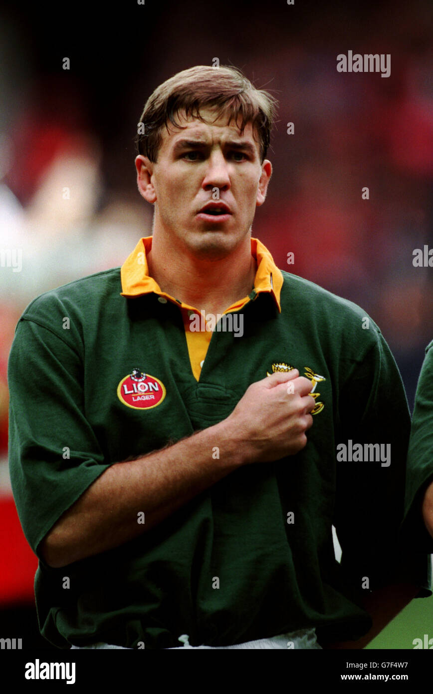 International Rugby ... Wales -v- South Africa. Gary Teichmann, South ...