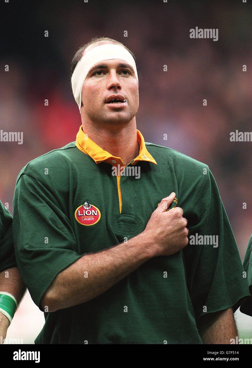 International Rugby ... Wales -v- South Africa. Mark Andrews, South ...