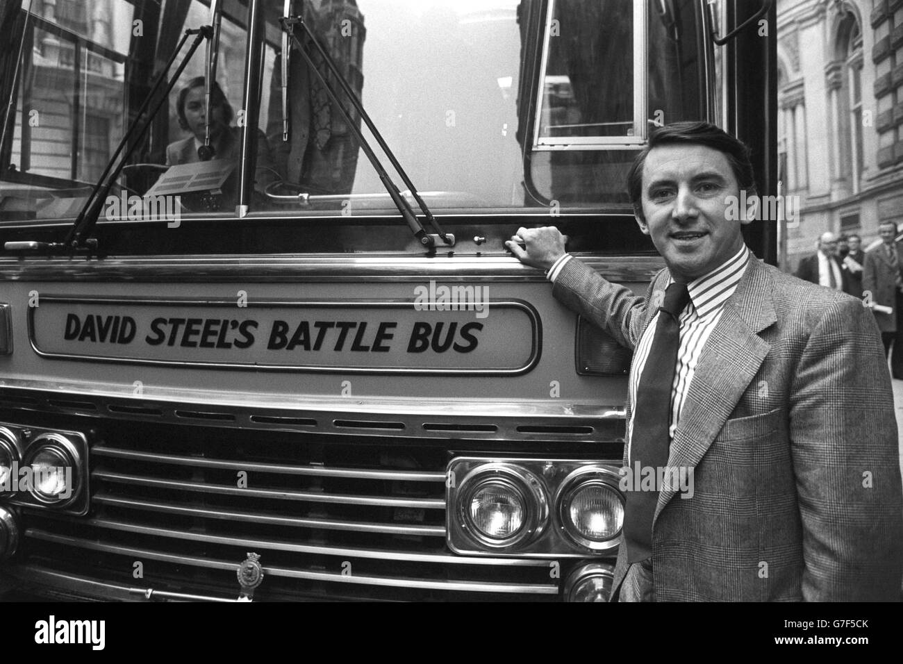 Liberal leader, David Steel in London with his specially commissioned ...