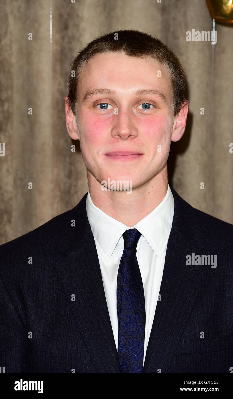 George mackay attending bafta breakthrough brits launch burberry in hi ...
