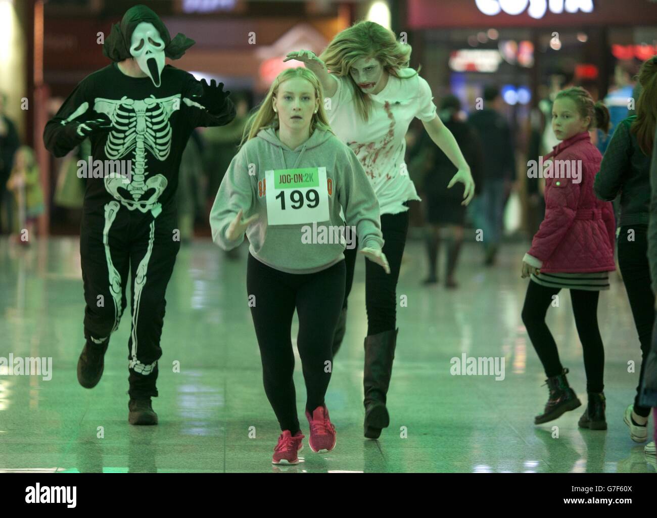 Zombie fun run Stock Photo - Alamy
