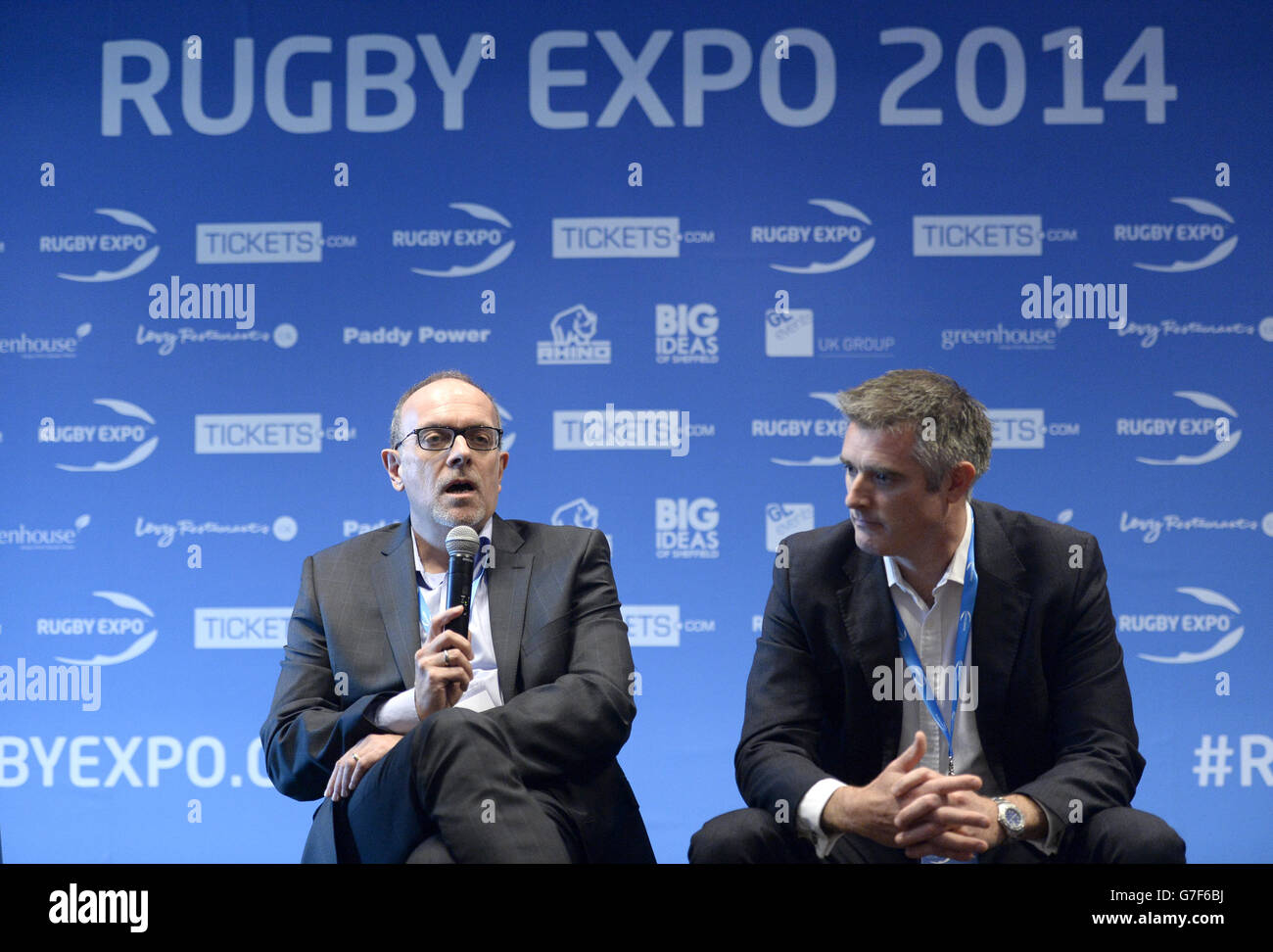 Synergy's Tim Crow (left) and Manchester United's Tom Hill during the ...
