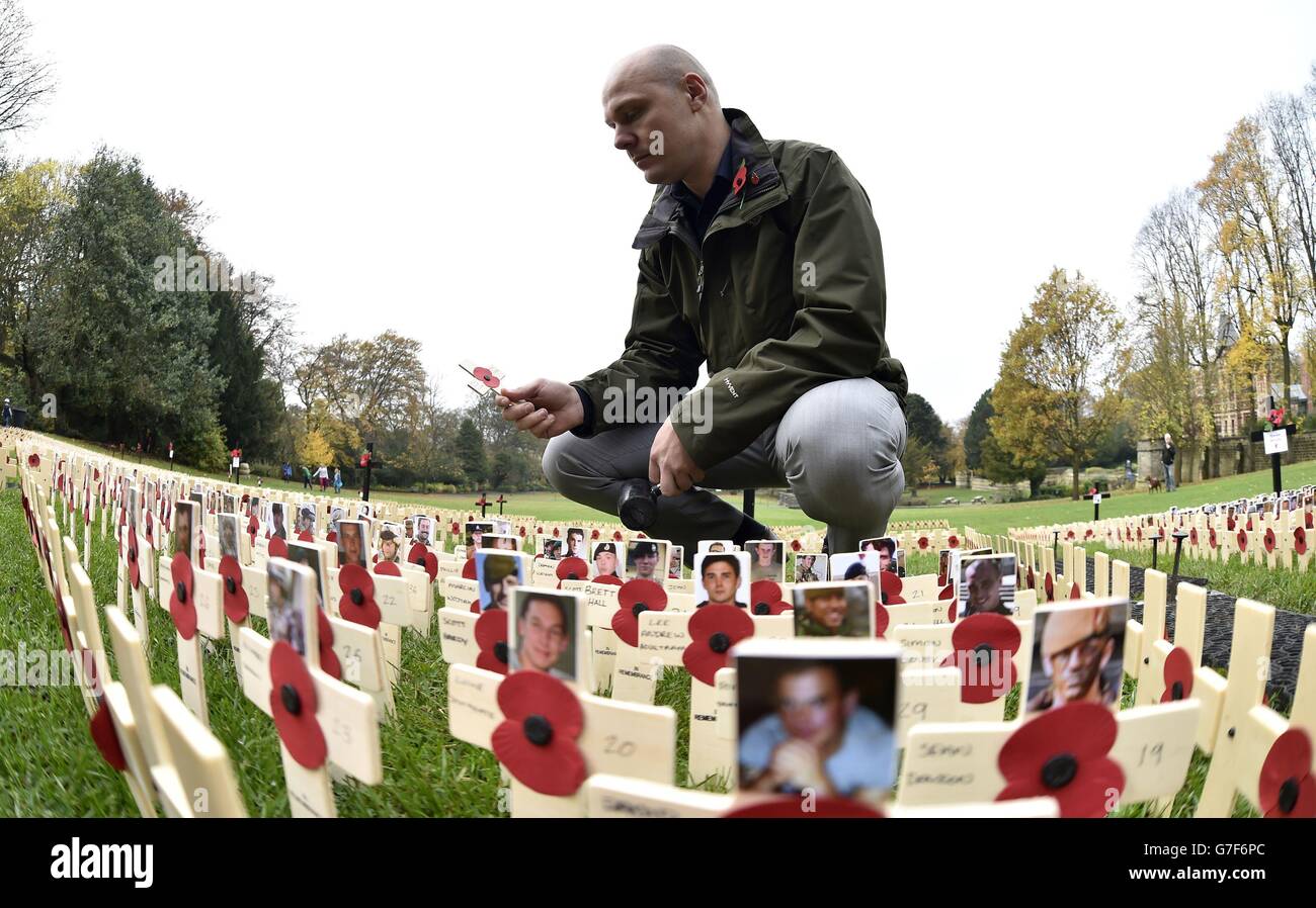 Lays cross twin brother lance corporal david wilson hi-res stock ...