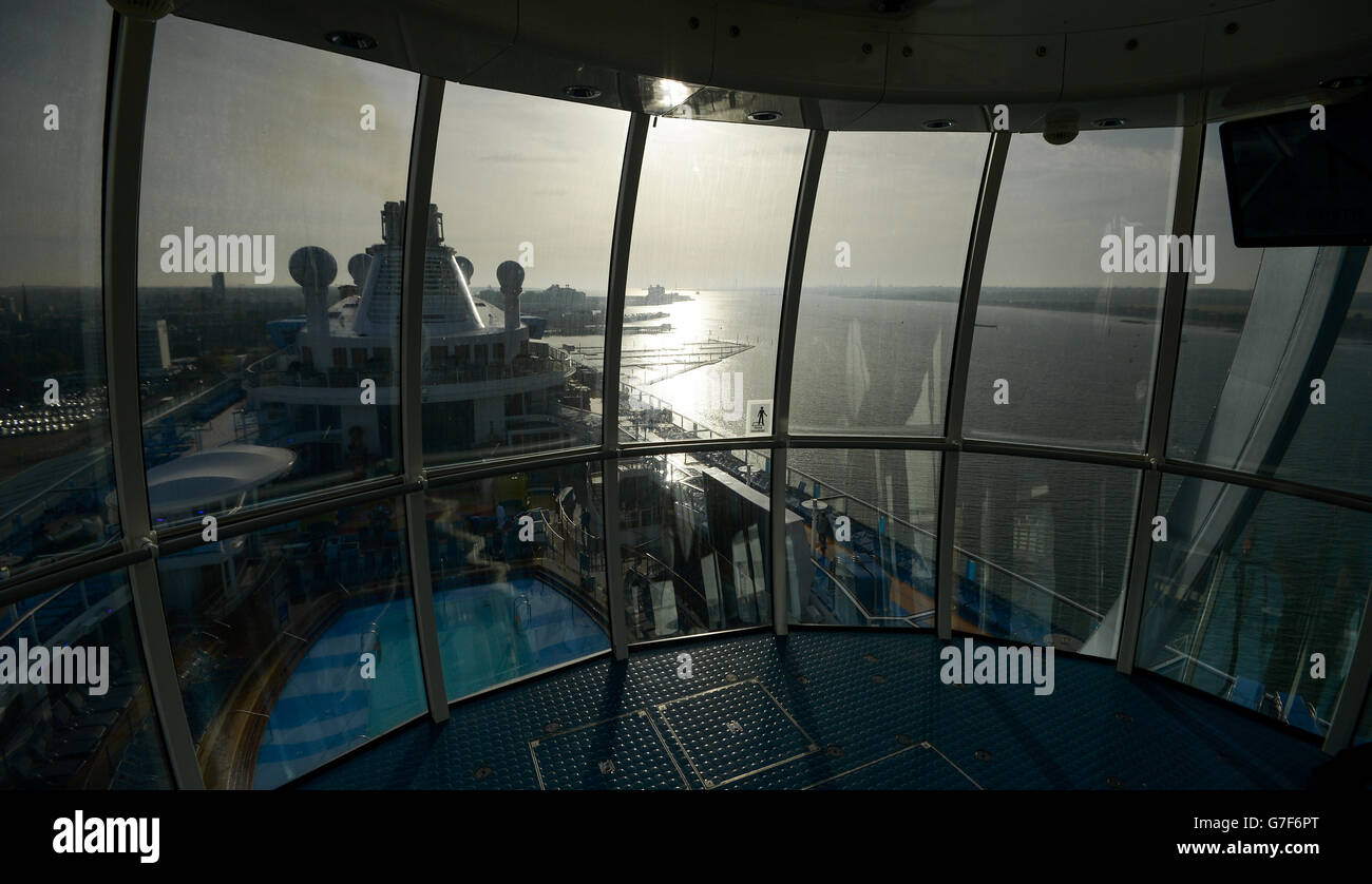 A view out from The North Star pod, which elevates quests up 300ft ...