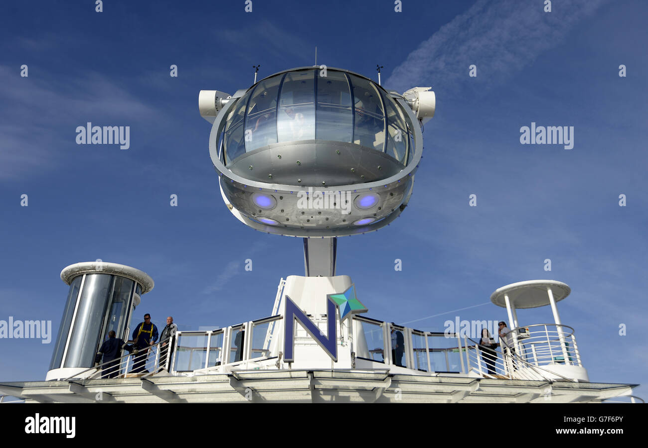 General view of The North Star pod, which elevates quests up 300ft ...