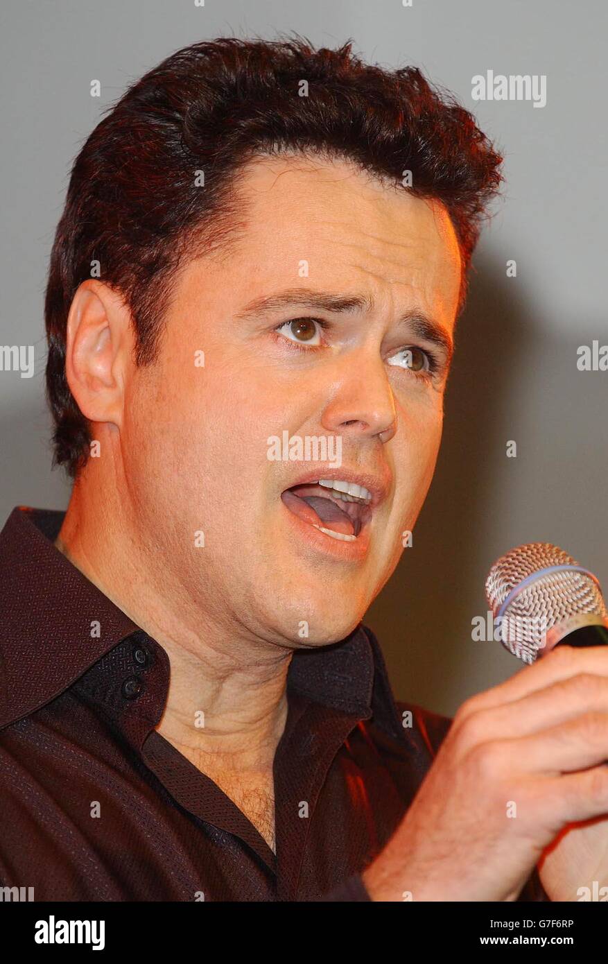 American singer donny osmond in store gig signing hi-res stock ...