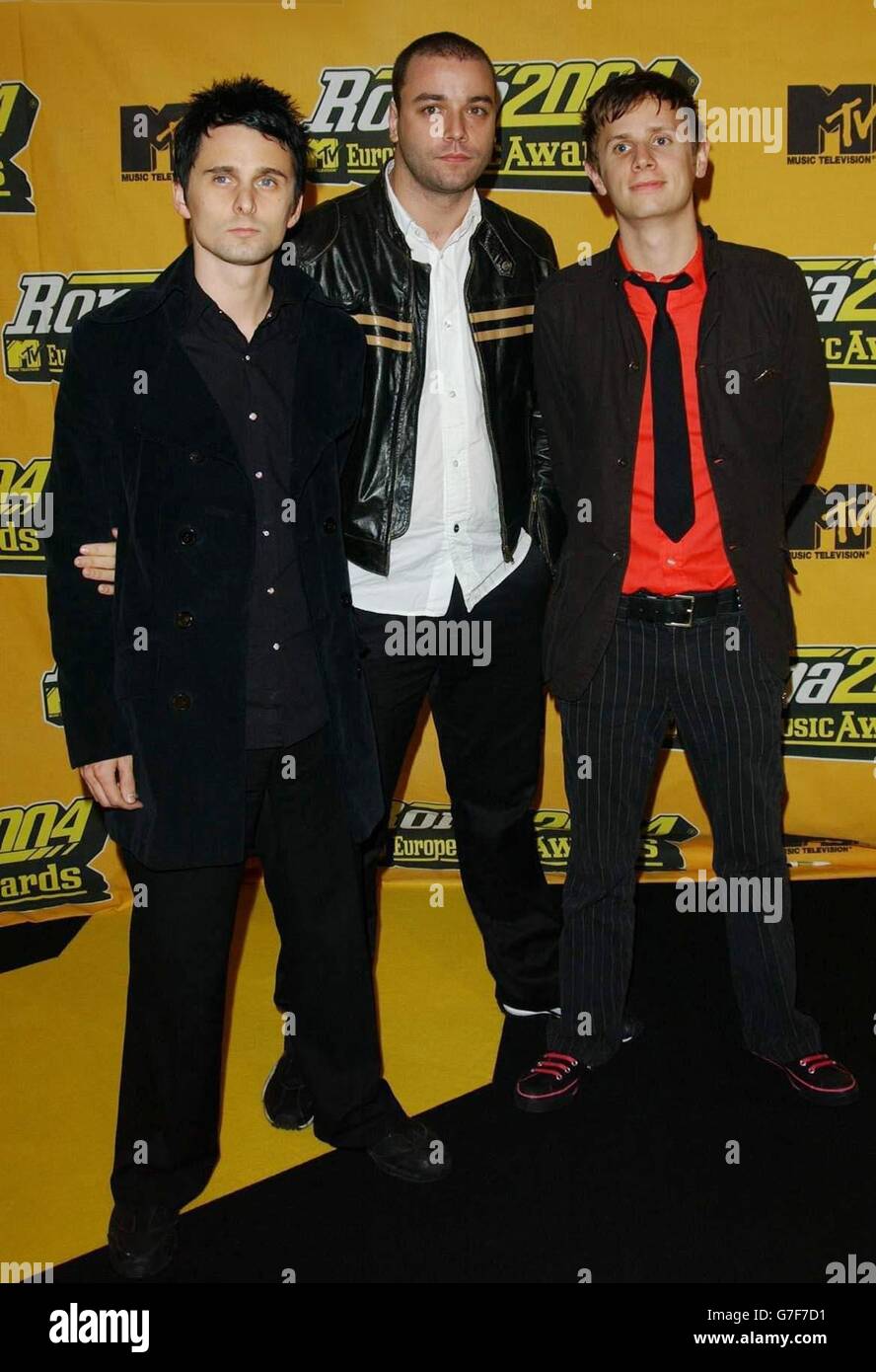 Muse arrive for the 11th annual MTV Europe Music Awards 2004 at the Tor ...