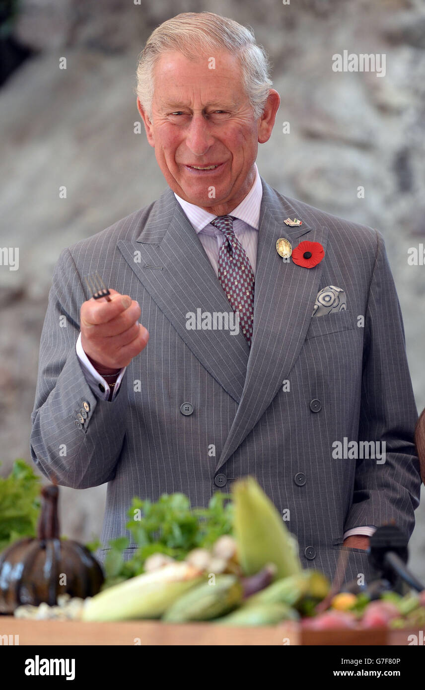The Prince of Wales meets famous Mexican chief Enrique Olvera during a ...
