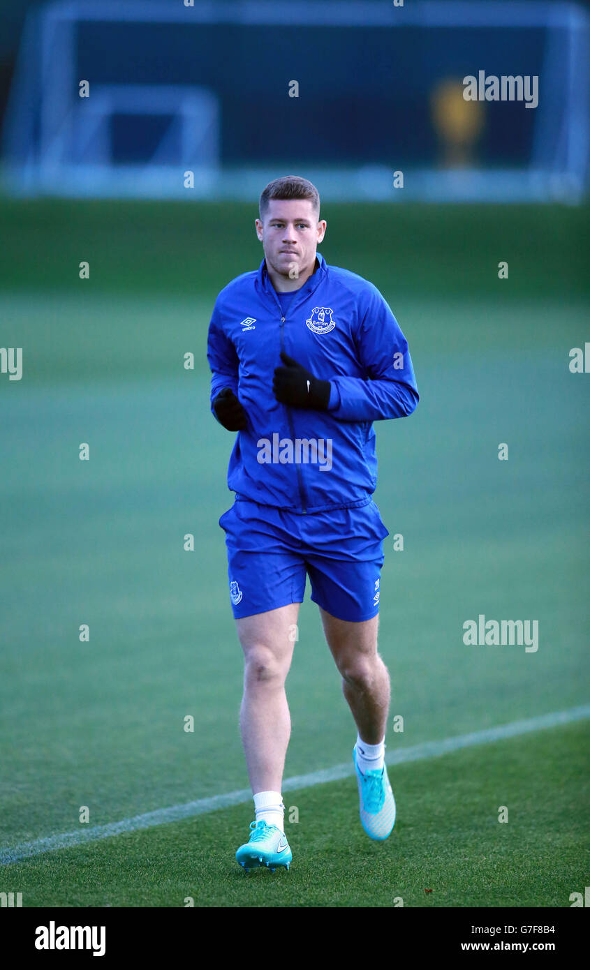 Everton's Ross Barkley during a training session at Finch Farm ...