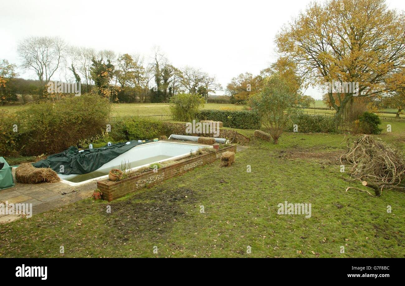 The scene at David and Glyn Martin's home in Smannell near Andover ...
