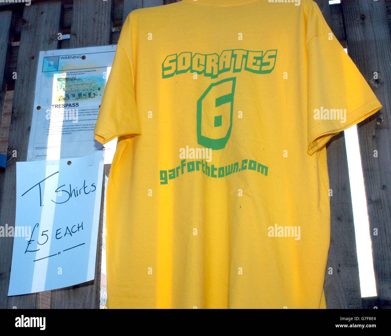 Socrates at Garforth Town Stock Photo - Alamy